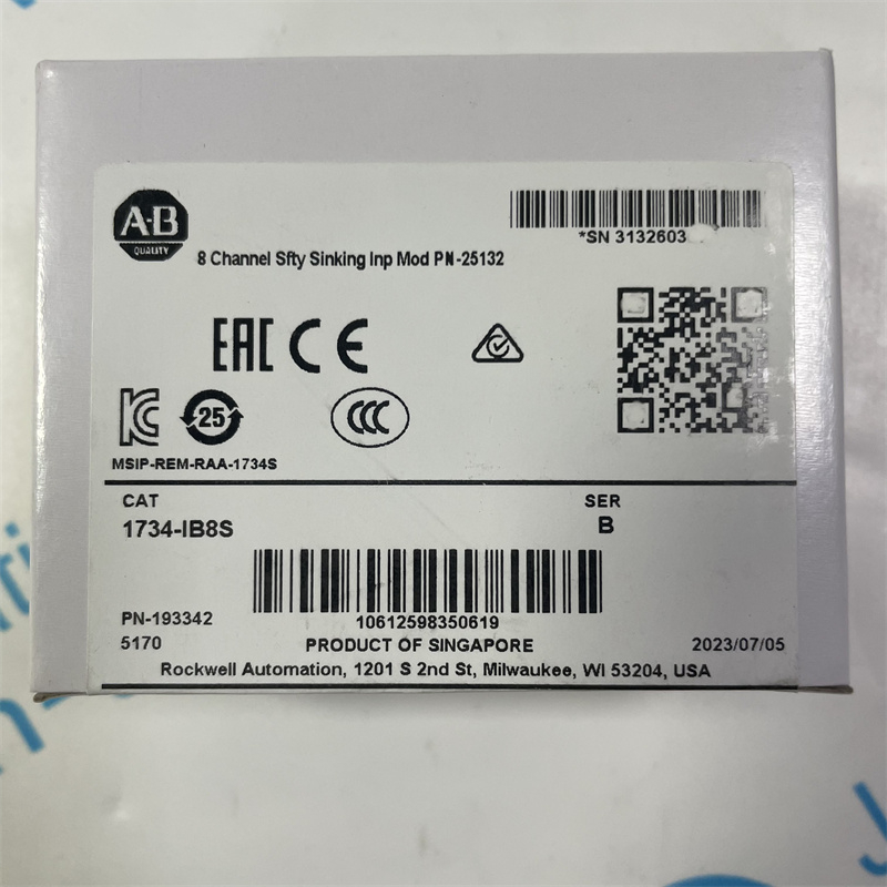 Allen Bradley Digital Input Module 1734-IB8S - Buy 1734-IB8S, Digital ...