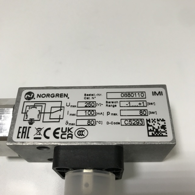 NORGREN Pneumatic pressure switch 0880110.0000.000.00 - Buy NORGREN ...