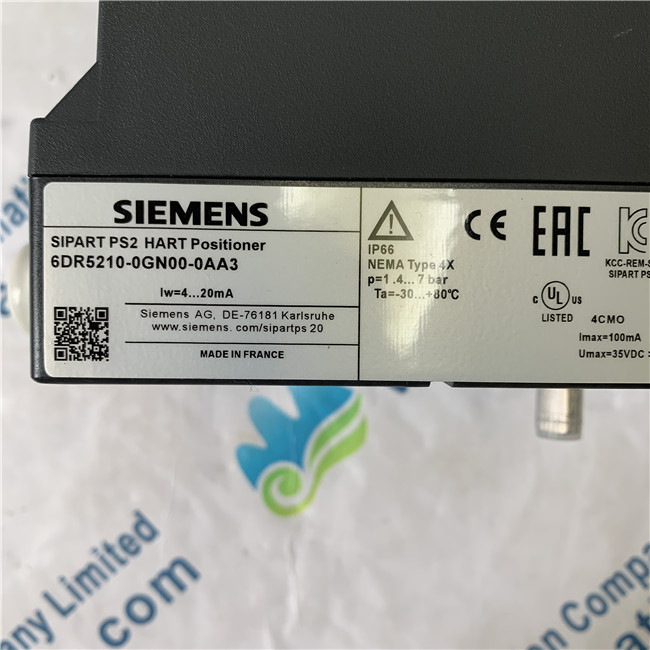 SIEMENS 6DR5210-0GN00-0AA3 SIPART PS2 smart electropneumatic positioner ...