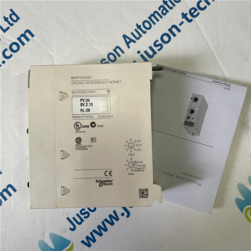 Schneider processor module BMXP342020 Processor module, Modicon M340 ...