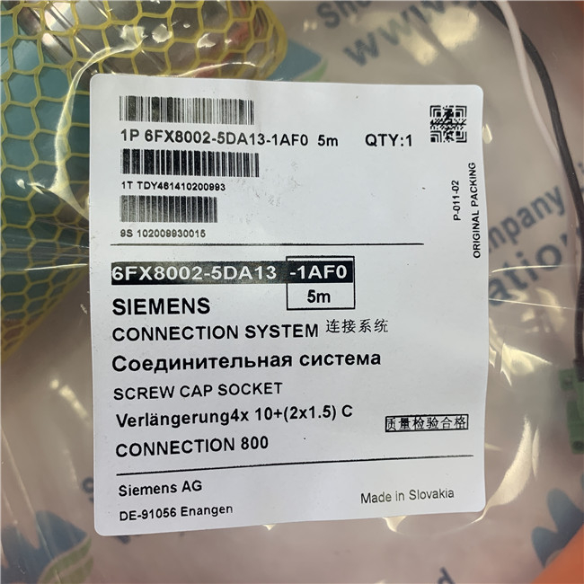 SIEMENS 6FX8002-5DA13-1AF0 power cable pre-assembled 4x 10+(2x1.5) C C ...