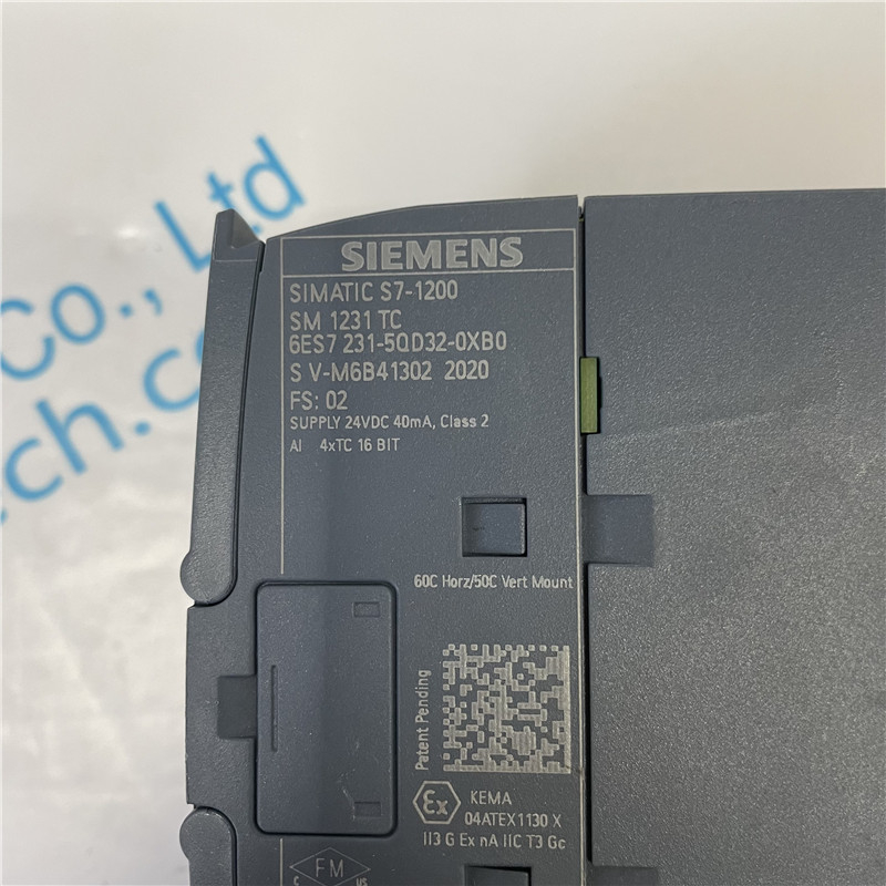 SIEMENS analog input module 6ES7231-5QD32-0XB0 SIMATIC S7-1200, Analog input, SM 1231 TC, 4 AI ...