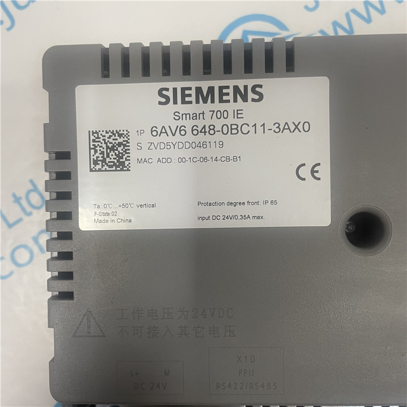 SIEMENS fine panel 6AV6648-0BC11-3AX0 SIMATIC HMI SMART 700 IE, SMART ...