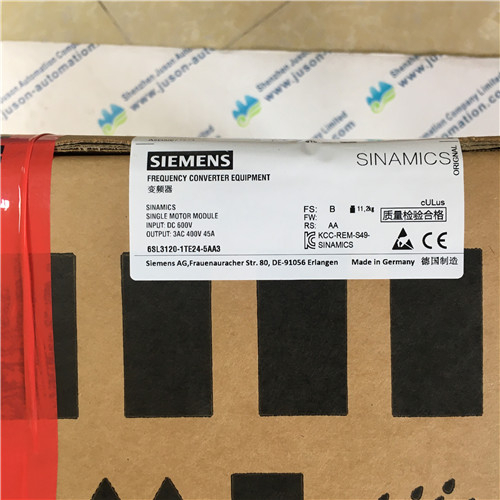 SIEMENS inverter 6SL3120-1TE24-5AA3 SINAMICS S120 Single Motor Module ...
