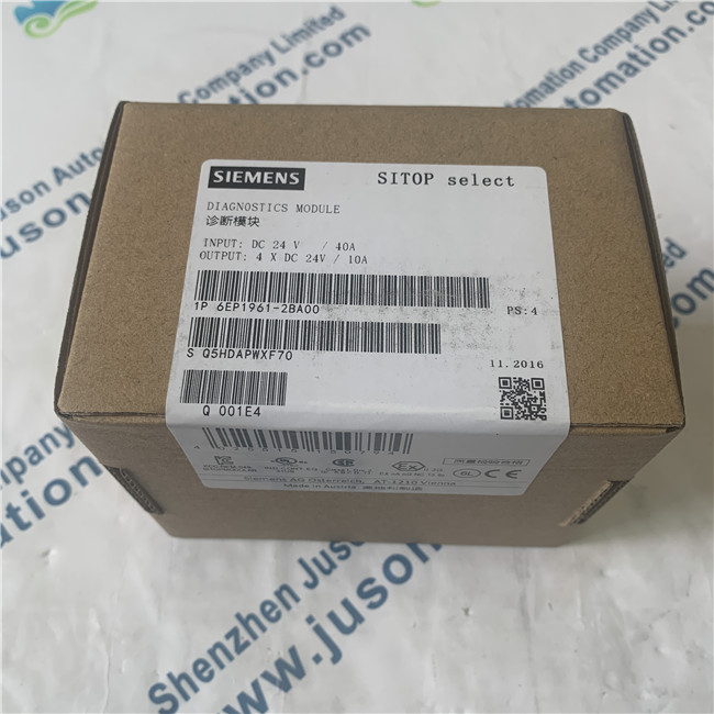 SIEMENS 6EP1961-2BA00 SITOP select Diagnostics module 4-channel input ...
