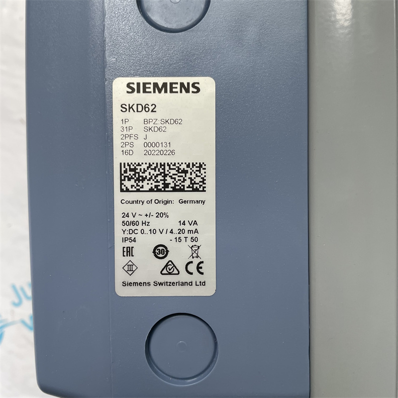 SIEMENS electric hydraulic actuator SKD62 - Buy SIEMENS electric ...