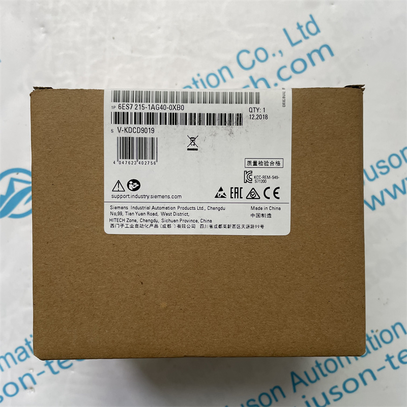 SIEMENS 6ES7215-1AG40-0XB0 SIMATIC S7-1200, CPU 1215C, compact CPU, DC ...