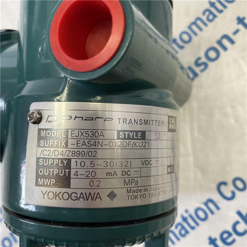 YOKOGAWA Pressure Transmitter EJX530A-EAS4N-012DF KU21 C2 D4 Z899 02 ...