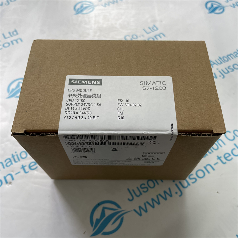 SIEMENS 6ES7215-1AG40-0XB0 SIMATIC S7-1200, CPU 1215C, compact CPU, DC ...