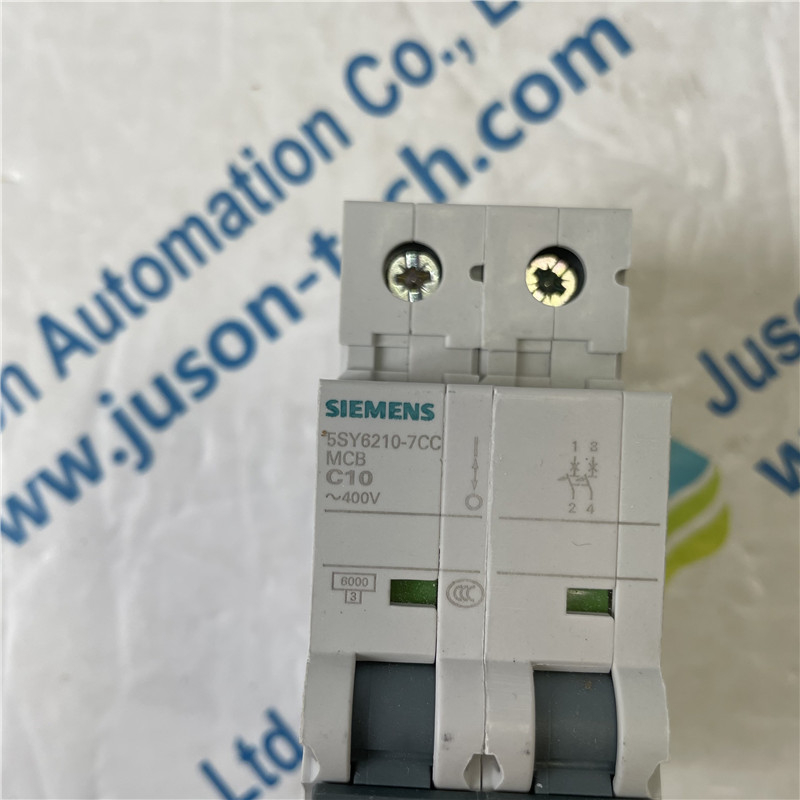 SIEMENS Miniature Circuit Breaker 5SY6210-7CC Miniature circuit breaker 400 V 6kA, 2-pole, C, 10 ...