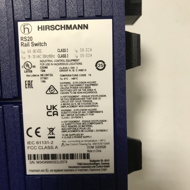 Hirschmann Ethernet switch RS20-0800M2M2SDAEHC - Buy Hirschmann ...