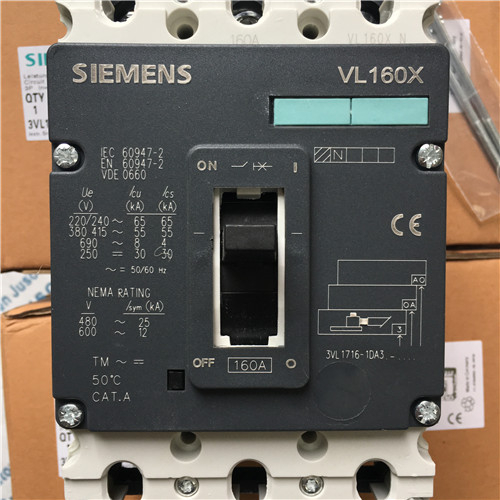 Siemens 3VL1716-1DA33-0AA0 circuit breaker VL160X N standard breaking ...